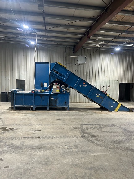 Excel EX 60 Closed Door Baler with Feed Conveyor.