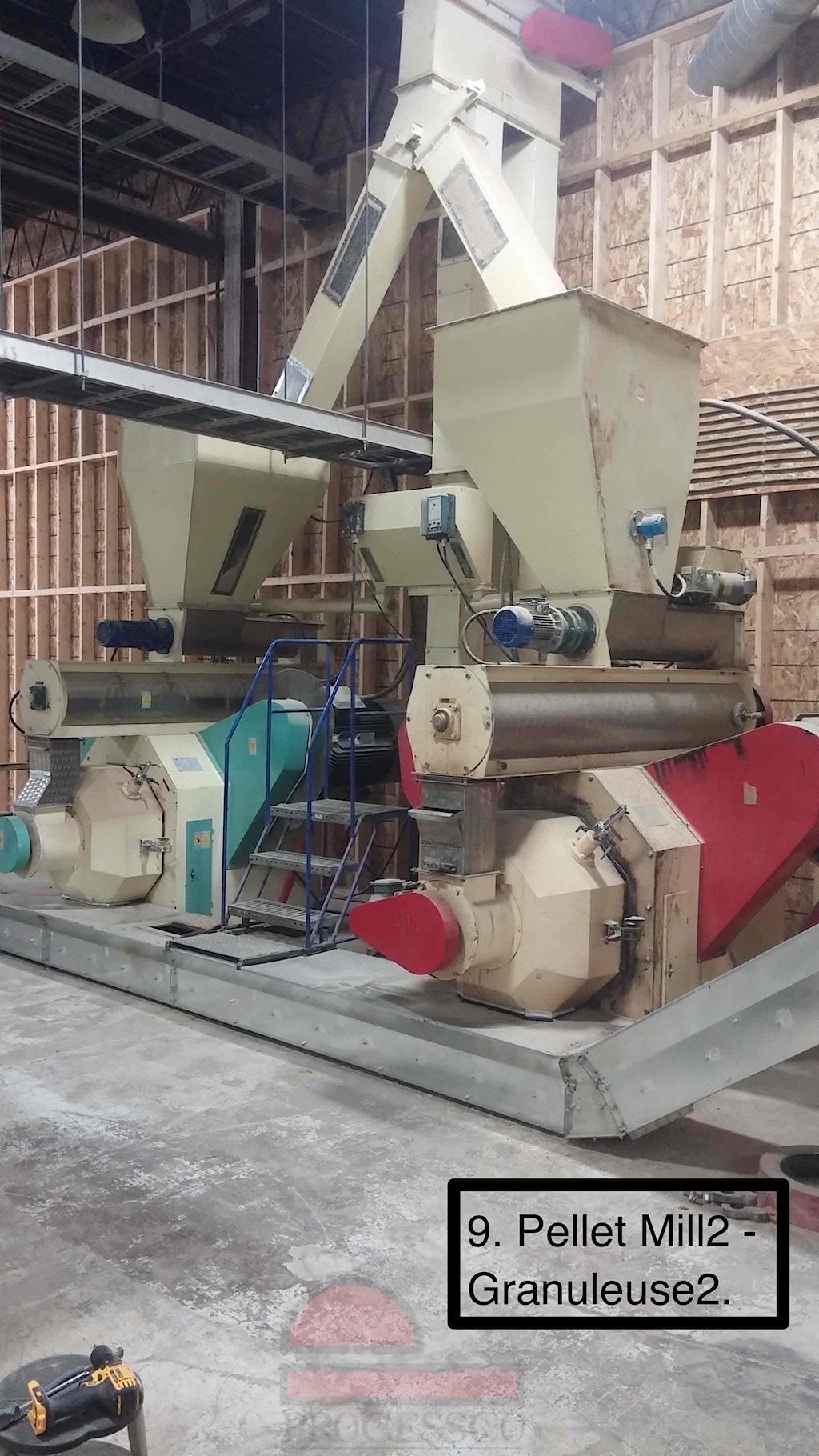 2 Ton/Hrs Wood Pellet Plant with (2) V-Belt Pellet Mills is a “PLUG ...