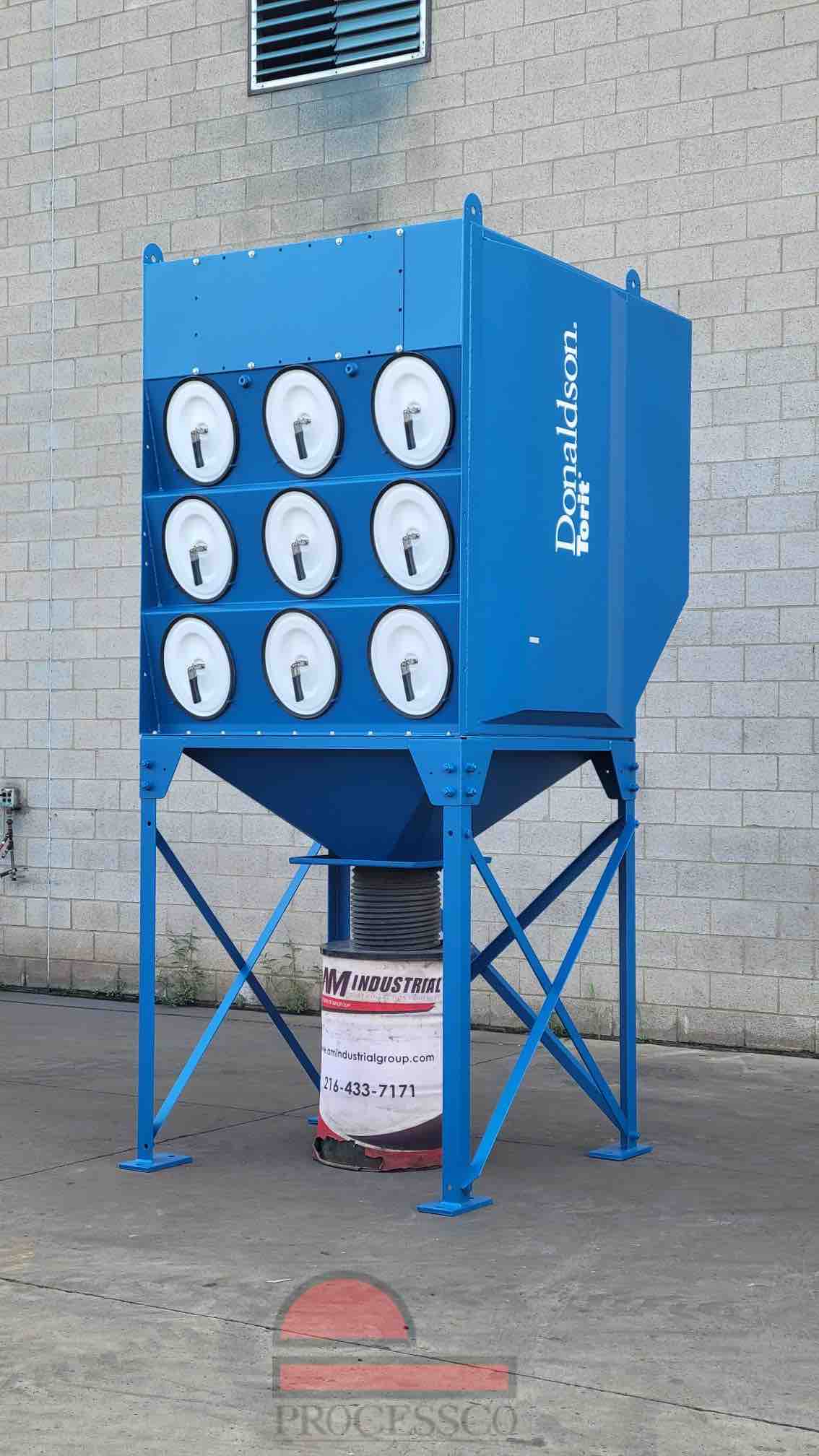 10,000 CFM cartridge-type dust collection system–reconditioned